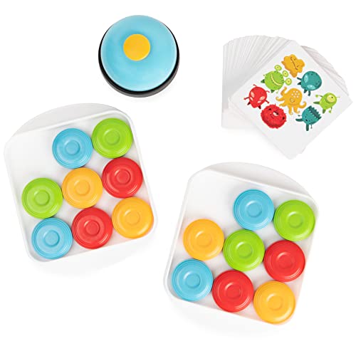 Spin Master Games Quick Pucks, Pattern Matching On-The-Go Puzzle Game, for Adults and Kids Ages 8 and up