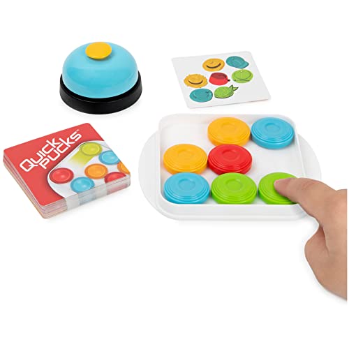 Spin Master Games Quick Pucks, Pattern Matching On-The-Go Puzzle Game, for Adults and Kids Ages 8 and up