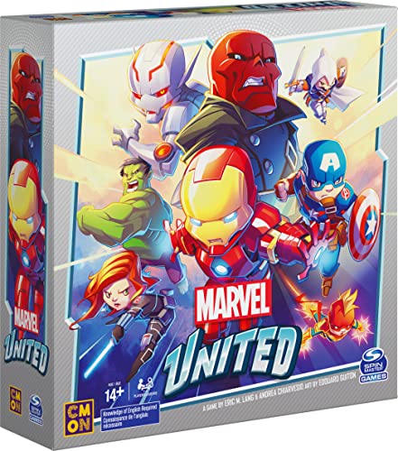 Marvel United, Award-Winning Superhero Cooperative Multiplayer Strategy Card Game Captain America Hulk, for Adults, Families and Kids Ages 14 and up