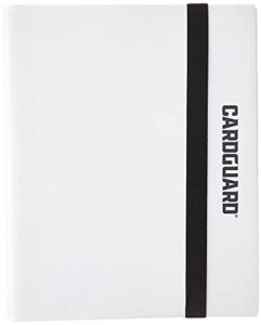 cardguard trading card pro-folio, 9-pocket side-loading pages, holds 360 cards, white