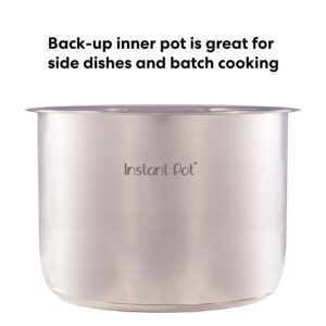 Instant Pot IP-POT-SS304-60 Genuine Stainless Steel Inner Cooking Pot - 6 Quart & Silicone Cover 5 & 6 quart