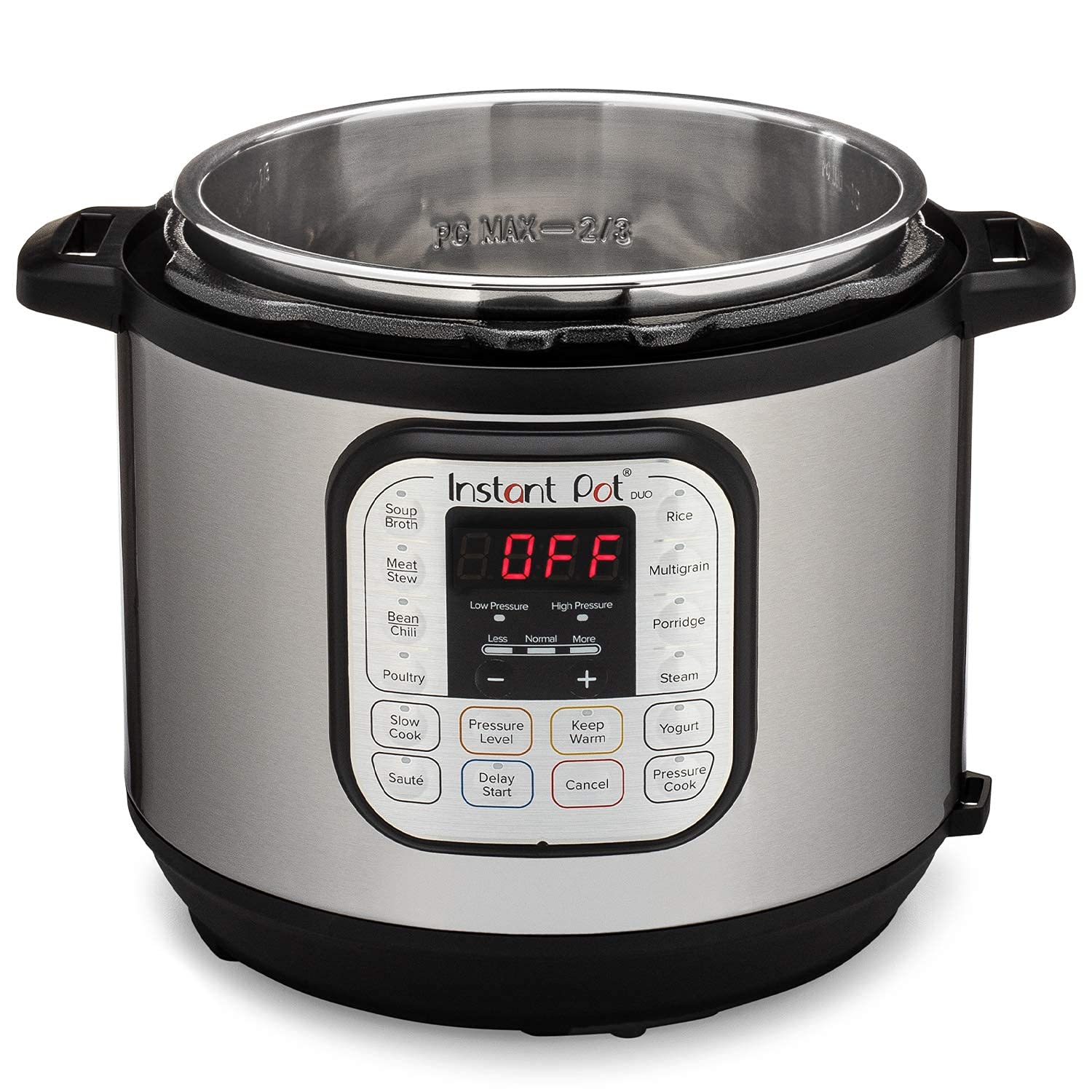 Instant Pot IP-POT-SS304-60 Genuine Stainless Steel Inner Cooking Pot - 6 Quart & Silicone Cover 5 & 6 quart