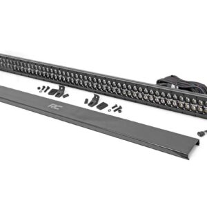 Rough Country 50" Black Series Dual Row CREE LED Light Bar | White DRL - 70950BD