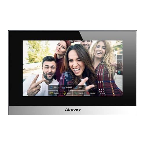 Akuvox C315W-S Indoor SIP Monitor Android Version 7" Capacitive Touch Screen WiFi Installation Bracket Included Silver