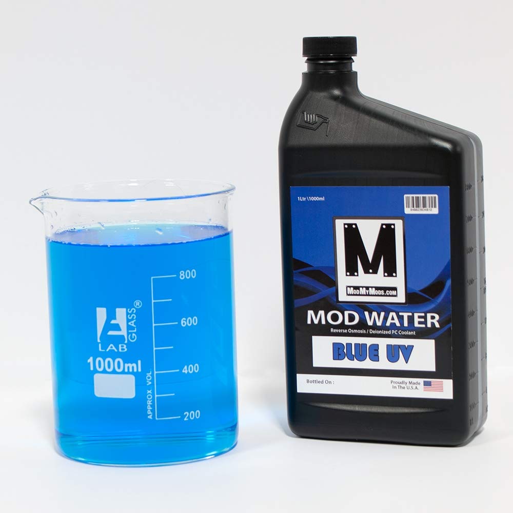 ModMyMods ModWater PC Coolant- Blue UV â€“ 1 Liter (MOD-0279)