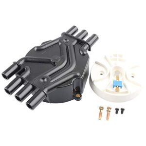 ignition distributor cap and rotor kit, replace d328a 10452458 d465 compatible with chevy gmc 4.3 vortec - 1996-2005 astro, 1995-2005 blazer, 1995-2004 s10, 1999-2006 silverado, 1995-2001 jimmy, more