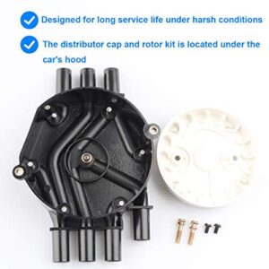 Ignition Distributor Cap and Rotor Kit, Replace D328A 10452458 D465 Compatible with Chevy GMC 4.3 Vortec - 1996-2005 Astro, 1995-2005 Blazer, 1995-2004 S10, 1999-2006 Silverado, 1995-2001 Jimmy, More