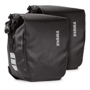 thule shield bike pannier bag, black, 13l