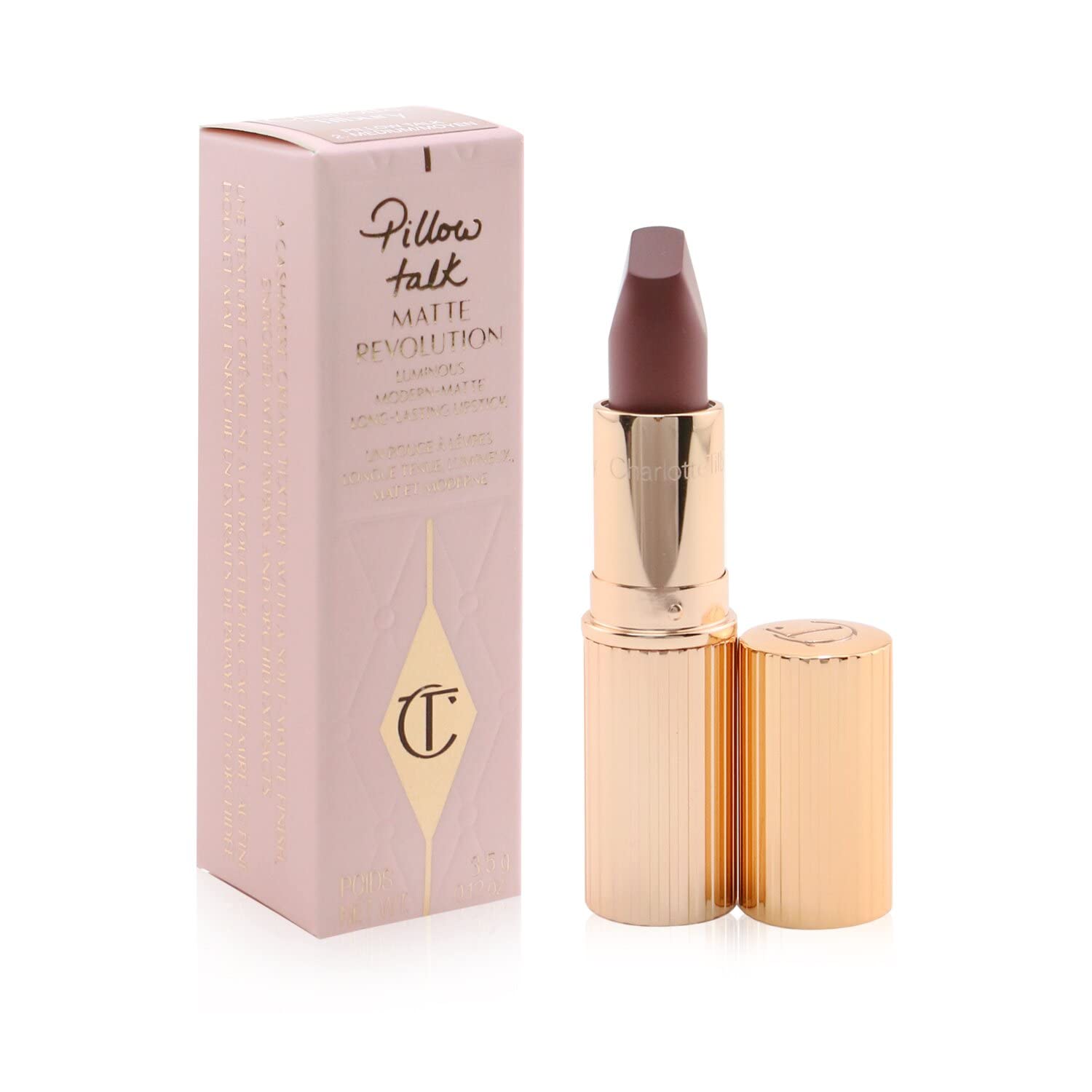 CHARLOTTE TILBURY PILLOW TALK LIPSTICK PILLOW TALK MEDIUM (Warm berry-pink Matte Revolution lipstick)