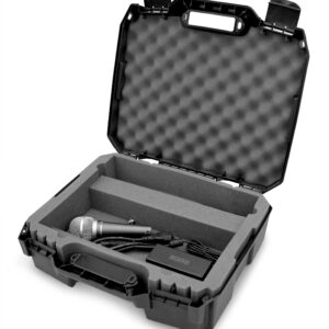 CASEMATIX Podcast Equipment Hard Case Compatible With RodeCaster Pro, Podcasting Microphone and Podmic Audio Mixer Accessories - Impact Absorbing Padded Foam Protection