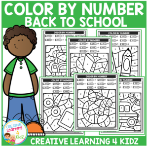 color by number back to school