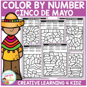 color by number cinco de mayo - fiesta