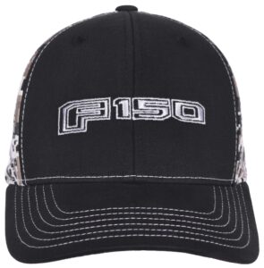 checkered flag men's ford f150 adjustable black & digi camouflage back baseball cap / hat