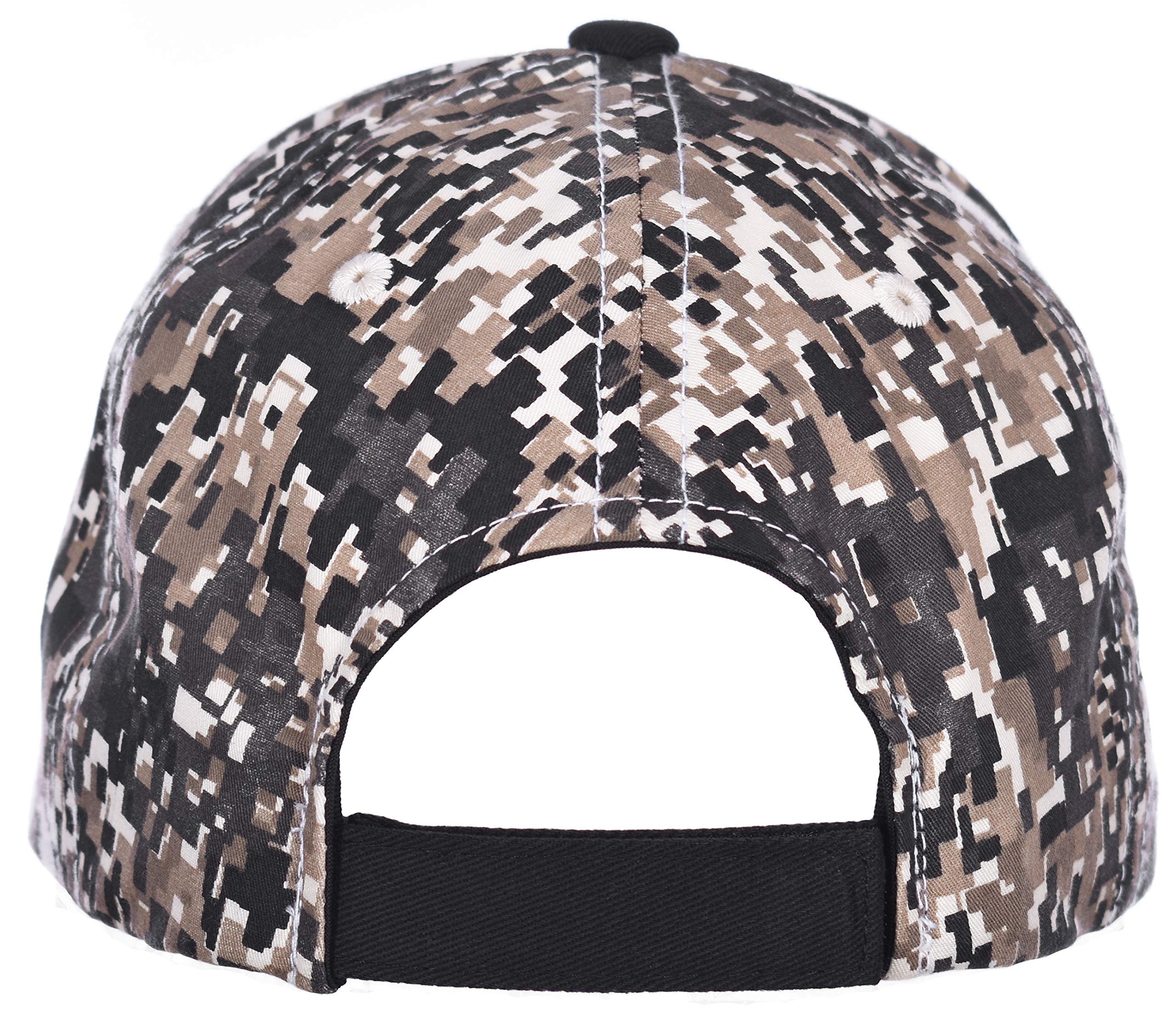 Checkered Flag Men's Ford F150 Adjustable Black & Digi Camouflage back Baseball Cap / Hat