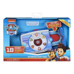 paw patrol, ryder’s interactive pup pad with 18 sounds, for kids aged 3 and up, includes 1 instruction sheet