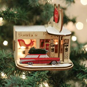 Ginger Cottages Cottage - Gas Station Ornaments for Christmas Tree