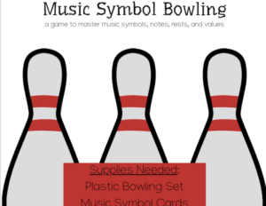 music symbol bowling game