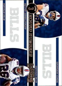 2019 nfl contenders round numbers #16 dawson knox/devin singletary buffalo bills rc rookie official panini football trading card