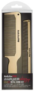 babylisspro goldfx metal comb 2-pack