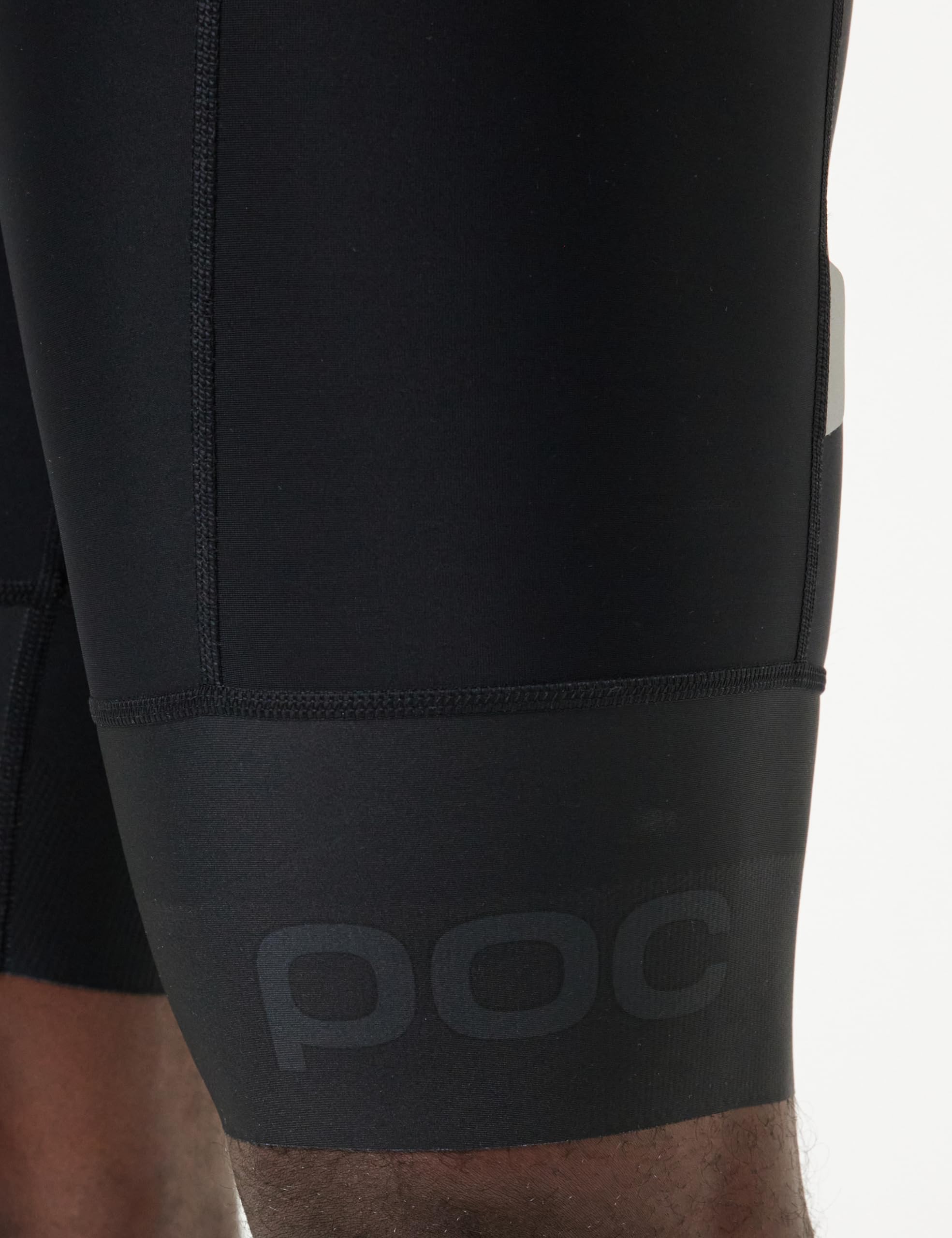 POC Essential Road Vpds Bib Short - Men's Uranium Black/Uranium Black, L