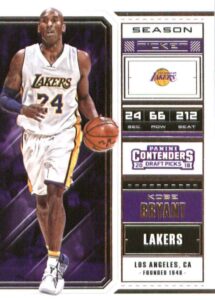 2018-19 panini contenders draft picks season ticket #34 kobe bryant los angeles lakers basketball card