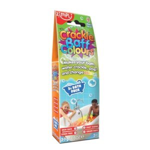 zimpli kids 6043 crackle baff colours, 3 bath pack, make water crackle and change colour, children's sensory & bath toy