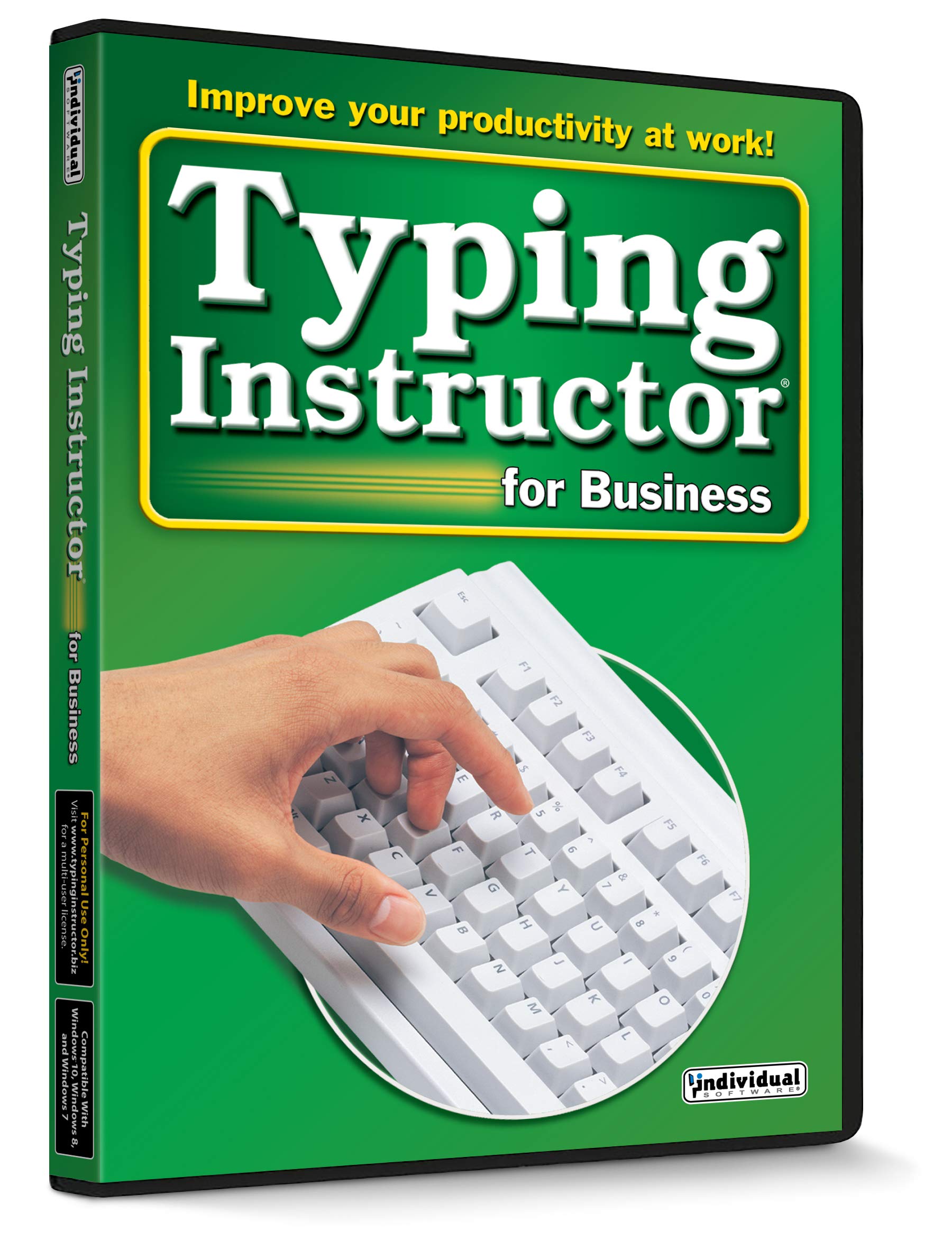 Typing Instructor for Business Business – Perfect for Increasing Productivity at Work – Straight Forward Typing Training Tutorial Includes 10-Keypad Instructions & Timed Tests – Windows/PC