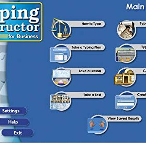 Typing Instructor for Business Business – Perfect for Increasing Productivity at Work – Straight Forward Typing Training Tutorial Includes 10-Keypad Instructions & Timed Tests – Windows/PC