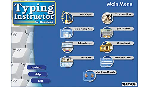 Typing Instructor for Business Business – Perfect for Increasing Productivity at Work – Straight Forward Typing Training Tutorial Includes 10-Keypad Instructions & Timed Tests – Windows/PC