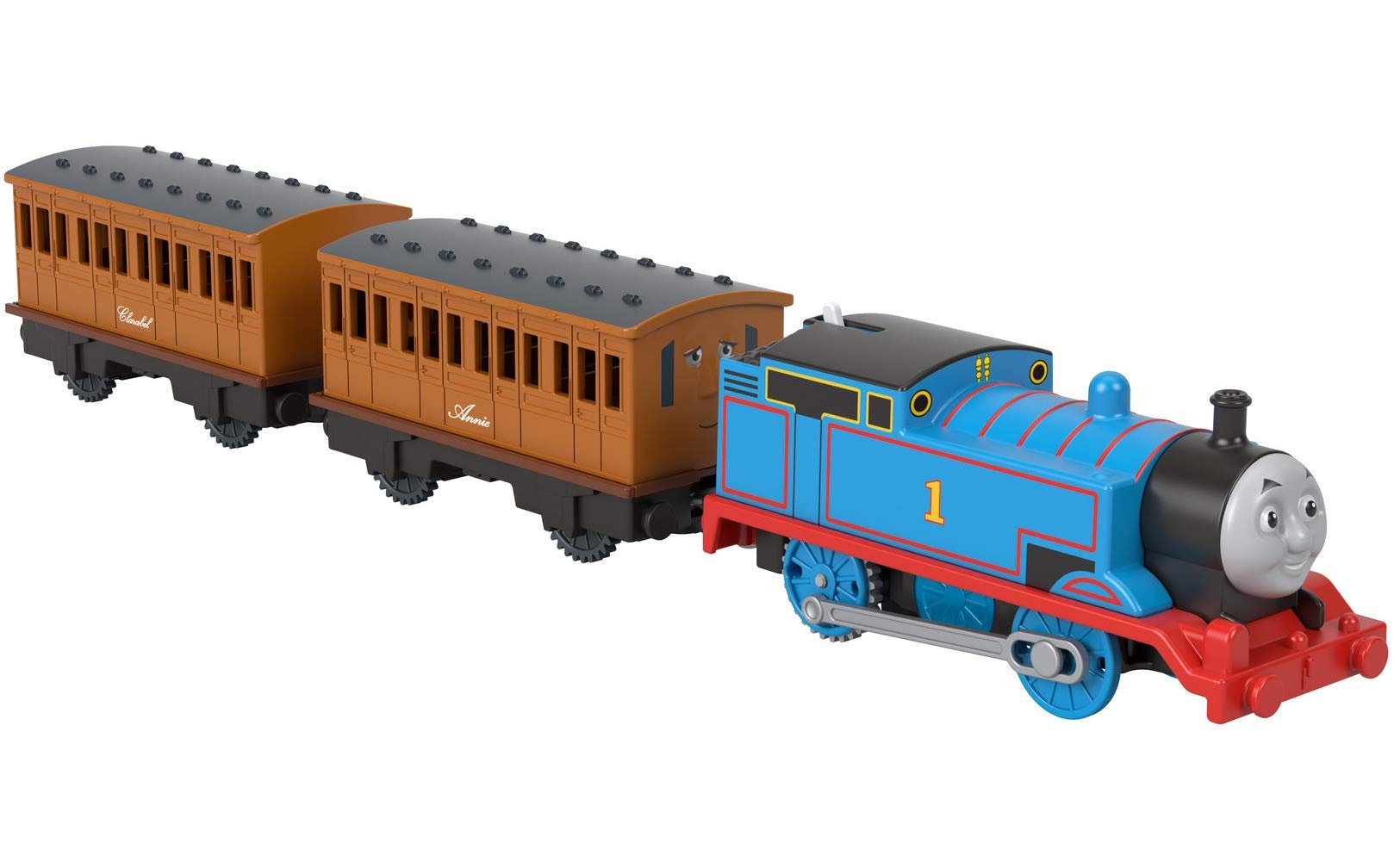 Thomas & Friends Motorized Toy Train with Battery-Powered Thomas Engine and Annie and Clarabel Passenger Cars for Unisex Children