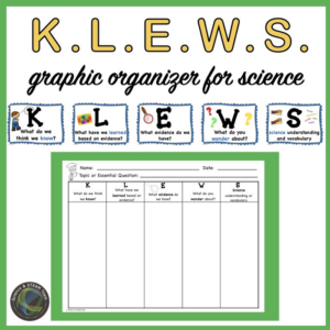 klews chart: science graphic organizer