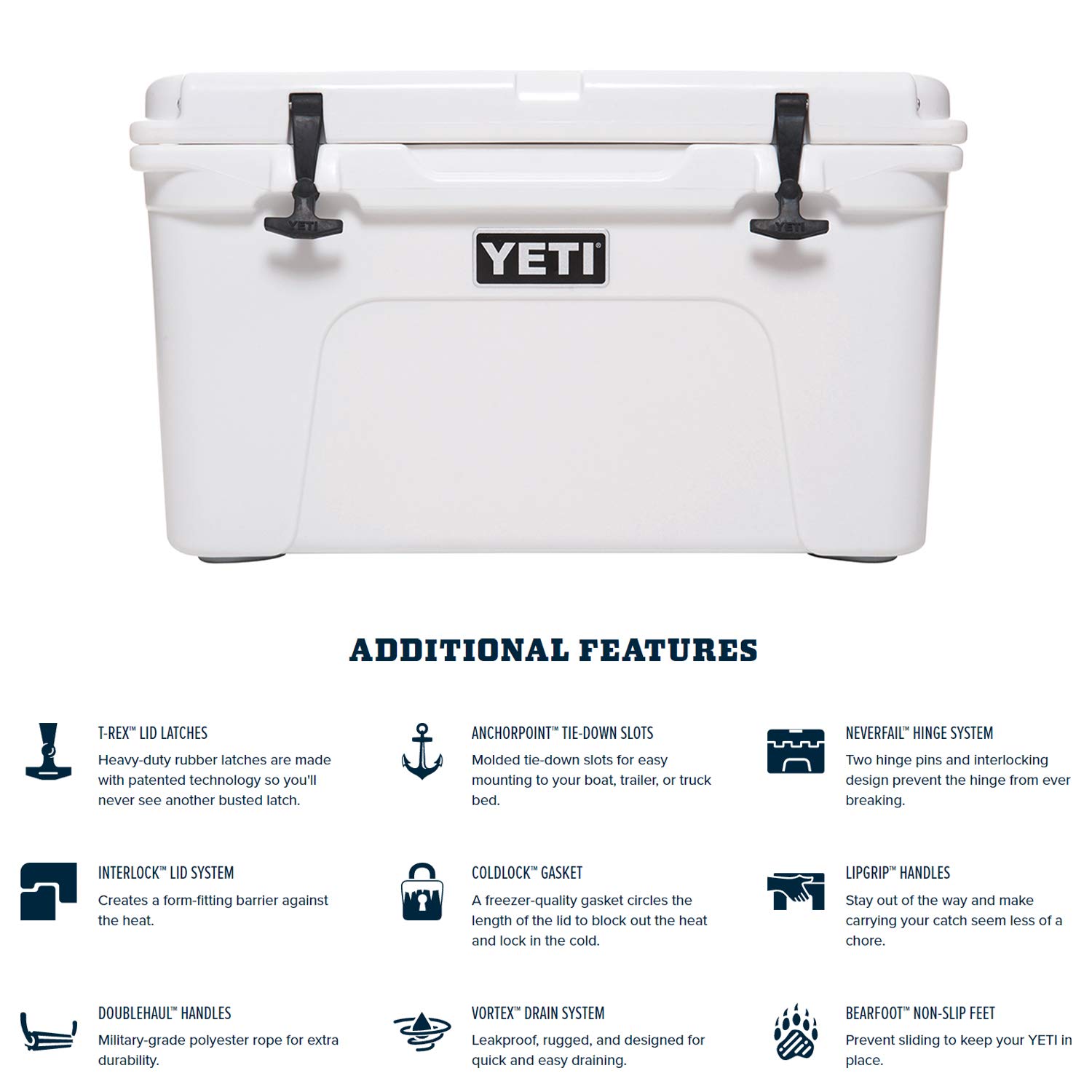 YETI Tundra 45 Cooler, White