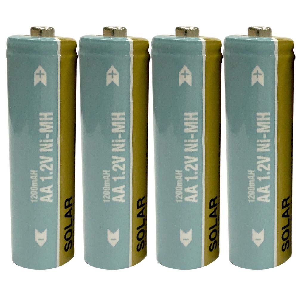 Hampton Bay Nickel-Metal Hydride 1200mAh Solar Rechargeable AA Batteries (4-Pack)