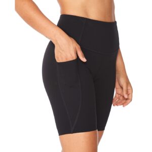 2xu women's fitness new heights bike short, black/black, x-small