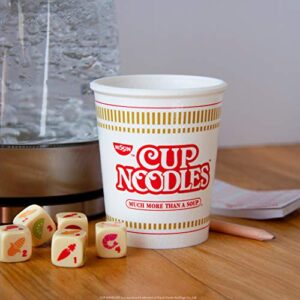 USAOPOLY YAHTZEE Cup Noodles | Collectible Yahtzee Game Made to Look Like Iconic Ramen Meal with Custom Dice | Travel Yahtzee Game & Dice Game