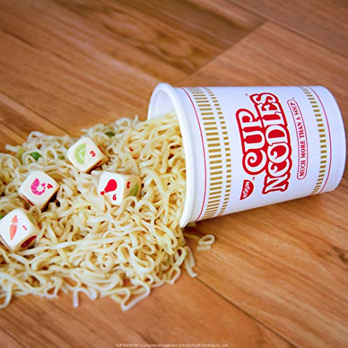 USAOPOLY YAHTZEE Cup Noodles | Collectible Yahtzee Game Made to Look Like Iconic Ramen Meal with Custom Dice | Travel Yahtzee Game & Dice Game