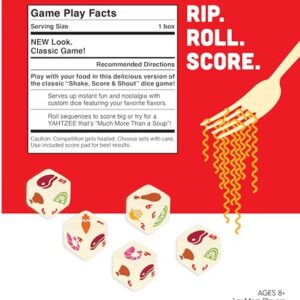 USAOPOLY YAHTZEE Cup Noodles | Collectible Yahtzee Game Made to Look Like Iconic Ramen Meal with Custom Dice | Travel Yahtzee Game & Dice Game