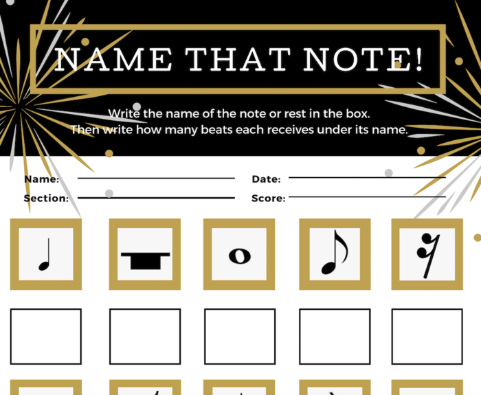 Name that note! Holiday Pack