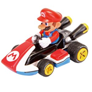 Carrera Pull & Speed 15813016 Official Licensed Kids Toy Car Pull Back Vehicle for Ages 3 and Up - Mario Kart Mario / Wild Wing Mario / Mach 8 Mario