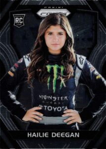 2018 panini prizm nascar racing #30 hailie deegan rookie card