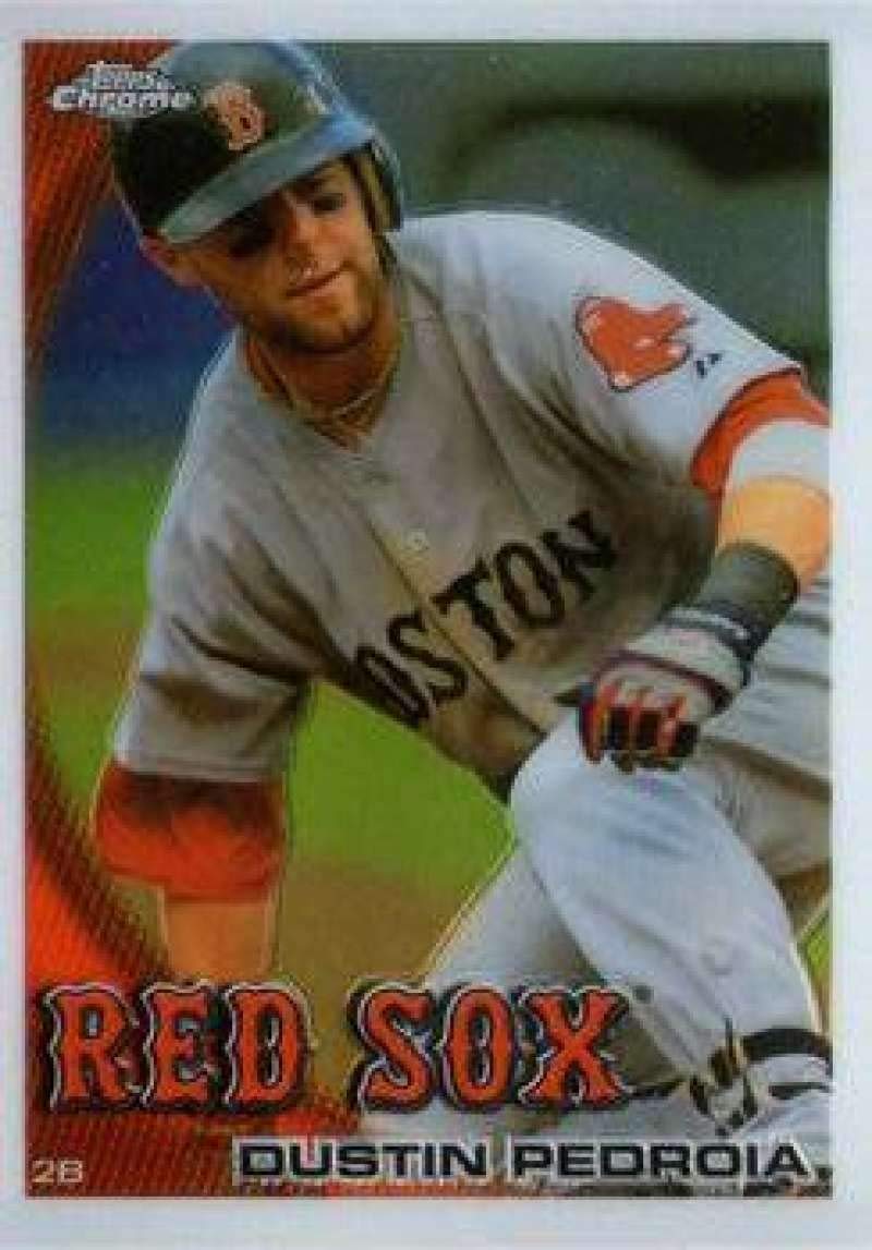 2010 Topps Chrome #109 Dustin Pedroia Boston Red Sox MLB Baseball Card NM-MT