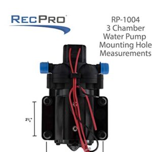 RecPro RV Water Pump 3.0 GPM | 12V Water Pump | Self-Prime | Camper Water Pump | RV Plumbing | Optional Strainer (1 Pump, With 1 RecPro Strainer)