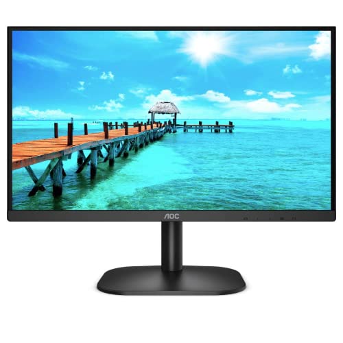 AOC 27B2H 68 cm (27 Zoll) Monitor (VGA, HDMI, 1920 x 1080 Auflösung, 75 Hertz, 5 ms Reaktionszeit) Schwarz