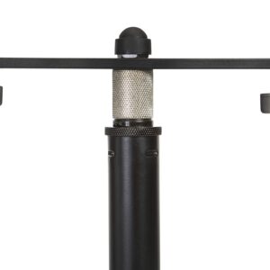 Gator Frameworks 1-to-2 Mic Mount Bar with Standard 5/8-Inch Thread Suitable for Most Microphone Stands Boom Arms (GFWMIC1TO2)