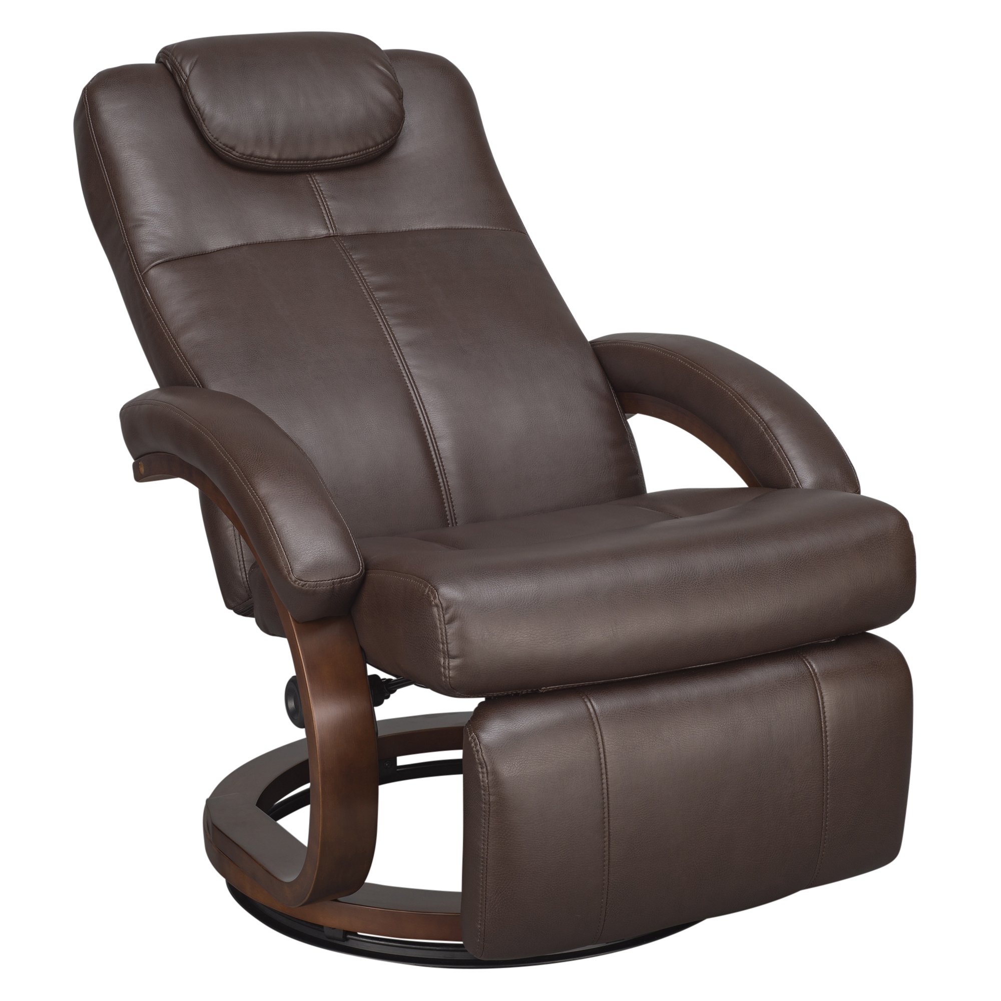 RecPro Charles 28" RV Euro Chair Recliner Modern Design RV Furniture (2, Mahogany)