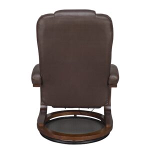 RecPro Charles 28" RV Euro Chair Recliner Modern Design RV Furniture (2, Mahogany)