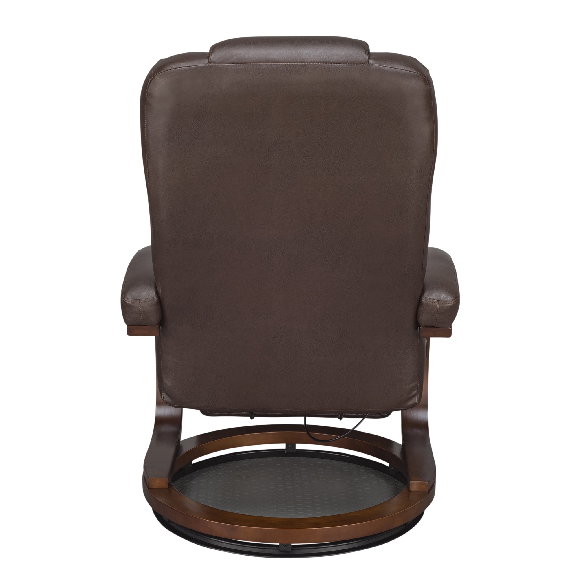 RecPro Charles 28" RV Euro Chair Recliner Modern Design RV Furniture (2, Mahogany)