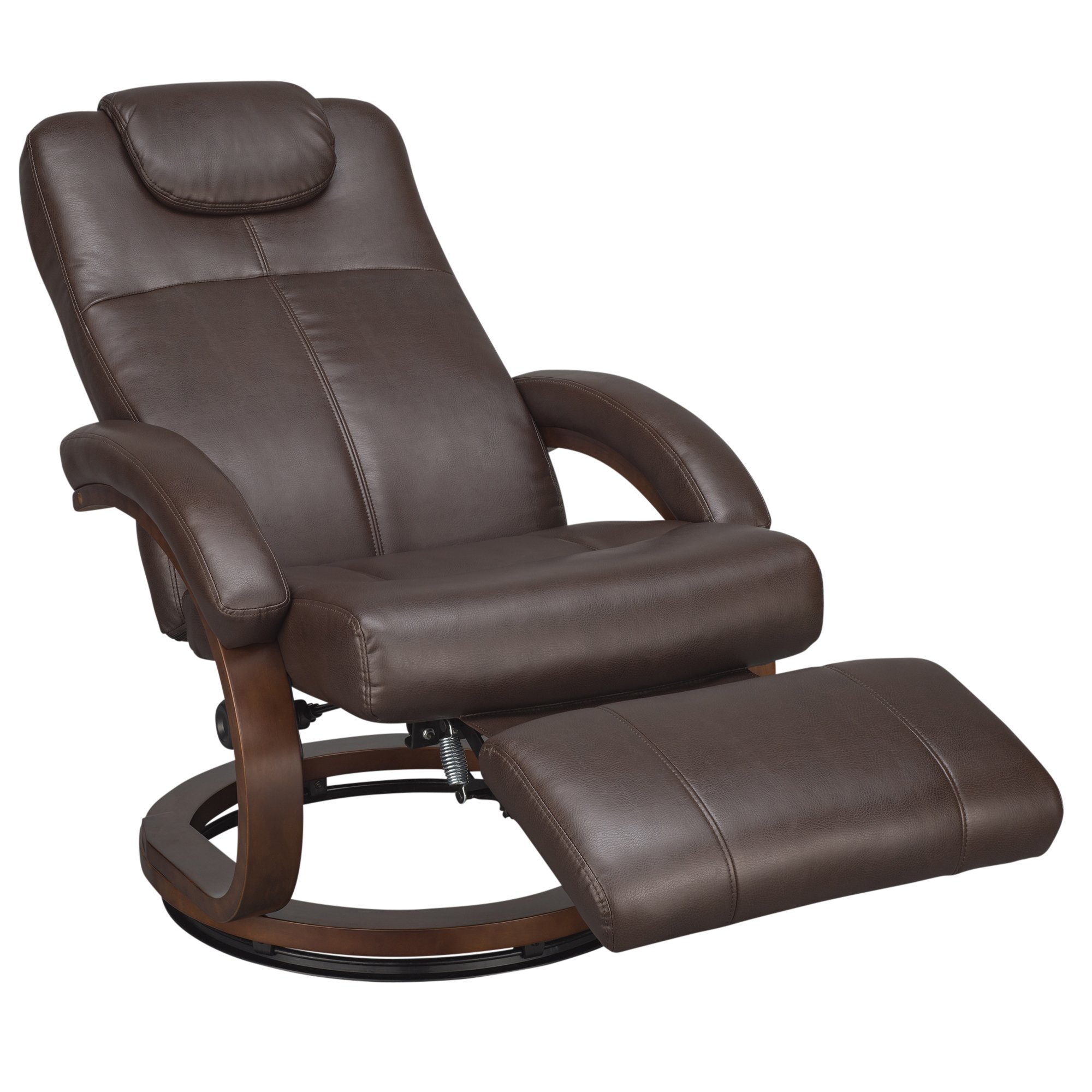 RecPro Charles 28" RV Euro Chair Recliner Modern Design RV Furniture (2, Mahogany)