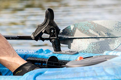 Pelican The Catch Kayak Paddle - Adjustable Fiberglass Shaft with Nylon Blades - Lightweight and Adjustable Perfect for Kayak Fishing - 98.5 in - Artic Blue