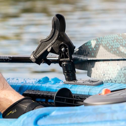 Pelican The Catch Kayak Paddle - Adjustable Fiberglass Shaft with Nylon Blades - Lightweight and Adjustable Perfect for Kayak Fishing - 98.5 in - Artic Blue